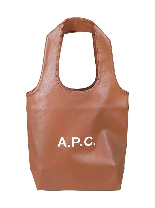 A.p.c. Small Ninon Logo-detail Tote Bag - Brown