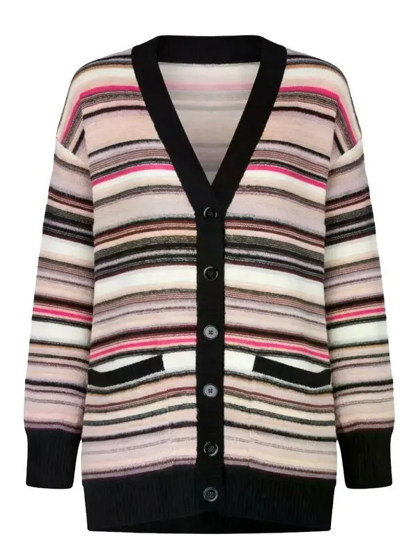 Missoni Striped Pockets Cardigan - Black