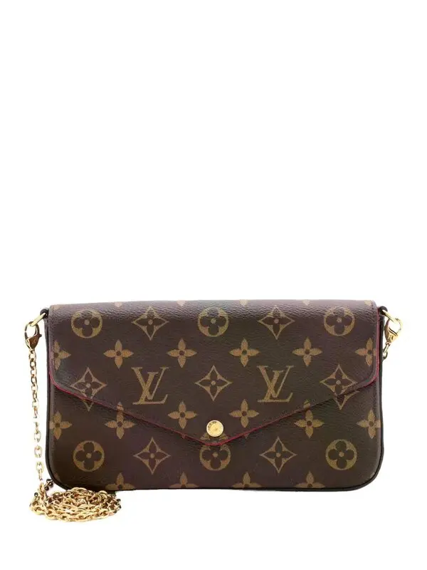LOUIS VUITTON Felicie Pochette Monogram Canvas - Brown