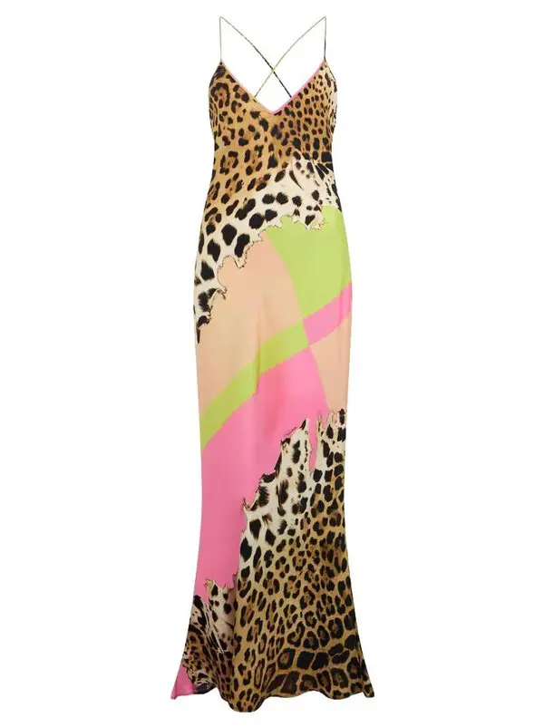 Roberto Cavalli Animal-print Maxi Dress - Neutrals