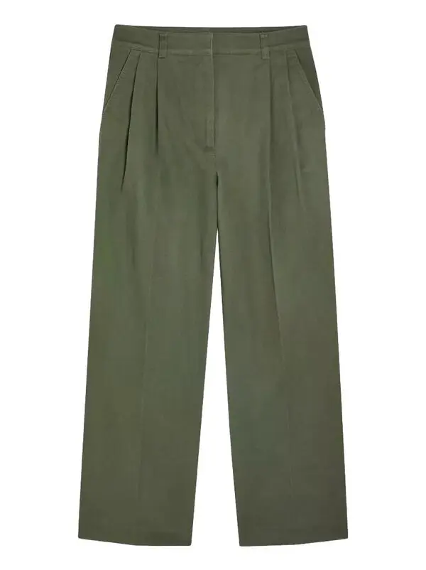 ANINE BING Pleated Trousers - Green