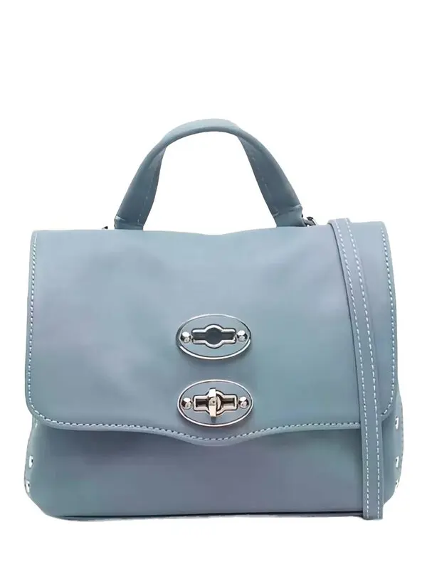 ZANELLATO Postina Top Handle Bag With Stud Embellishments - Blue