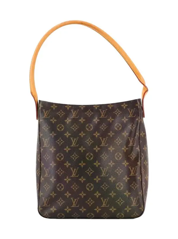 LOUIS VUITTON Looping Handbag Monogram Canvas Gm Shoulder Bag - Brown