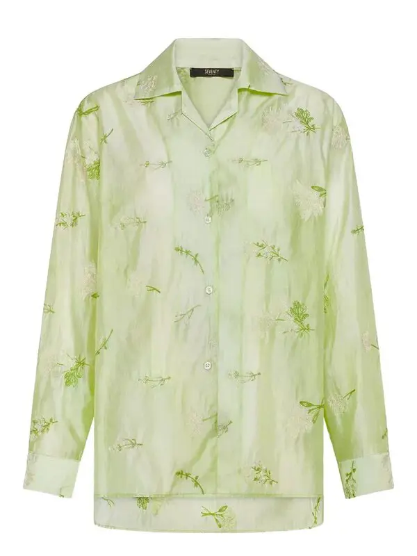 Seventy Floral Collared Shirt - Green