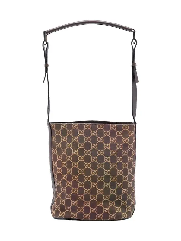 Gucci Gg Canvas Shoulder Bag - Brown