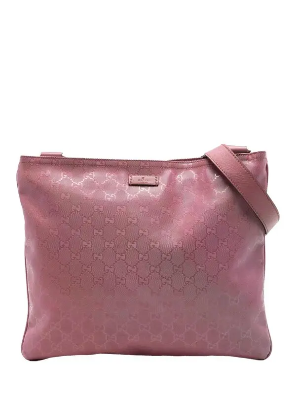 Gucci Gg Imprime Crossbody Bag - Pink