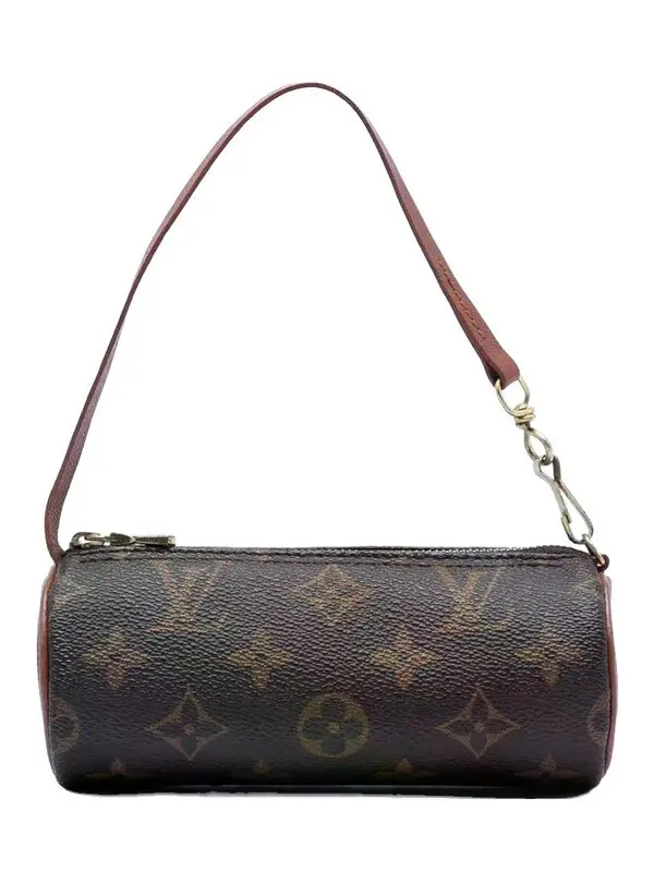 LOUIS VUITTON 1990-2010 Monogram Papillon Pochette - Brown
