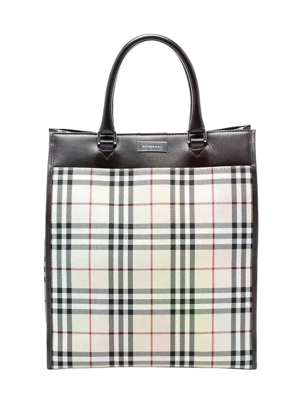 Burberry 2000-2017 House Check Tote Bag - Brown