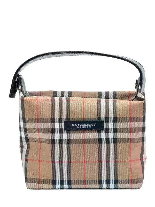 Burberry House Check Canvas Handbag - Brown