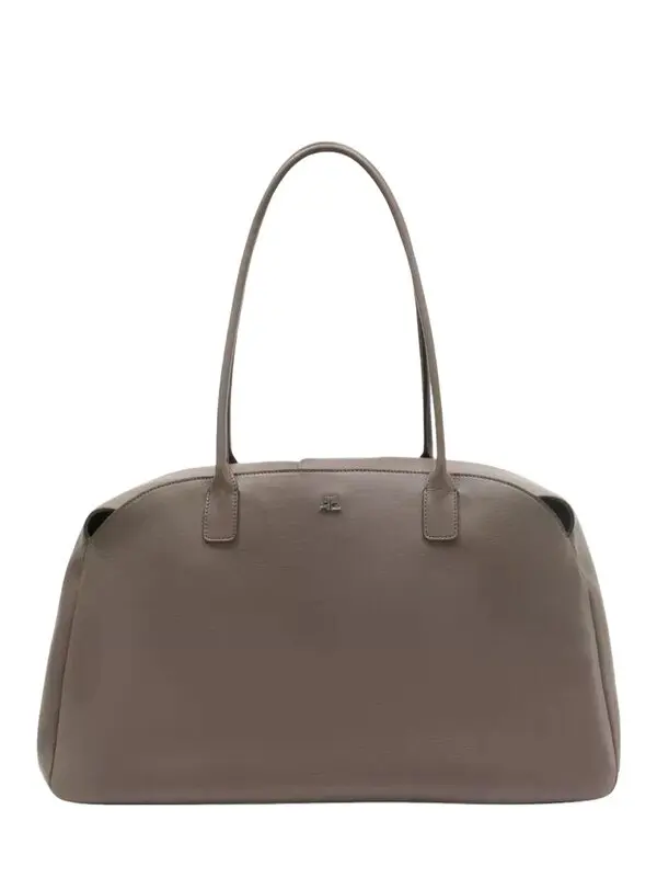 COURREGES Maxi Strip Shoulder Bag - Brown