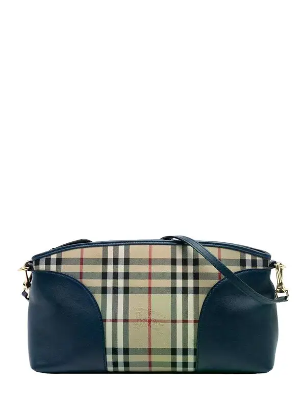 Burberry Small Haymarket Check Chichester Crossbody Bag - Brown