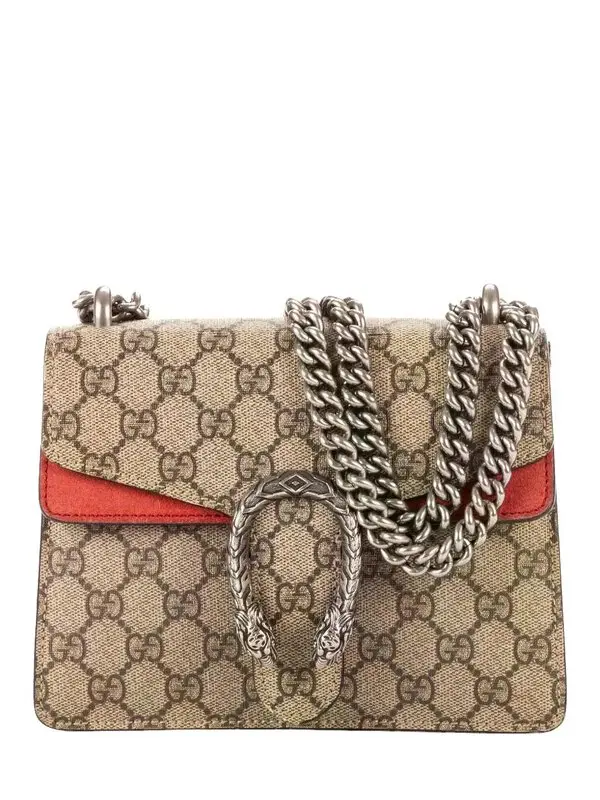 Gucci Dionysus Gg Supreme Mini Shoulder Bag - Neutrals