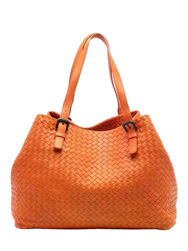Bottega Veneta 2011 Large Nappa Intrecciato Cesta Tote Bag - Orange