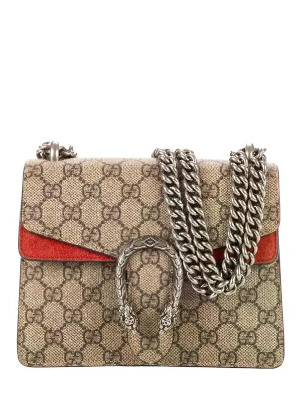 Gucci Dionysus Gg Supreme Mini Shoulder Bag - Neutrals