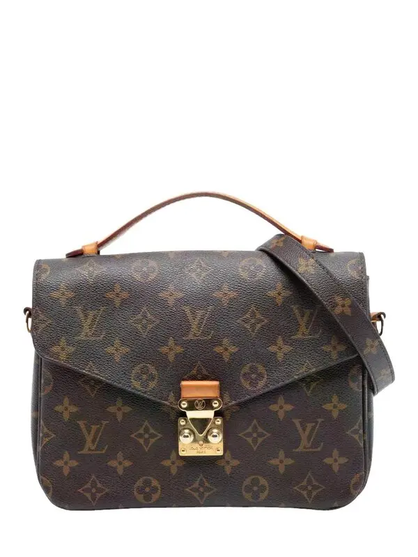 LOUIS VUITTON 2016 Monogram Pochette Metis Satchel - Brown