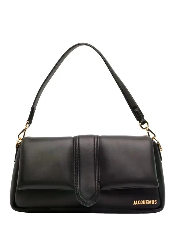 Jacquemus 2020-2025 Padded Lambskin Le Bambimou Satchel - Black