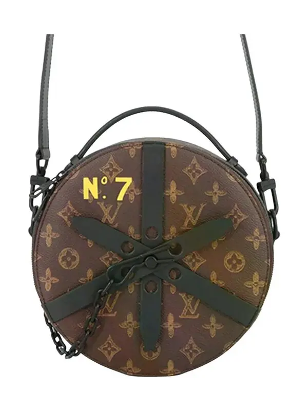 LOUIS VUITTON 2021-2026 Monogram Wheel Box Satchel - Black