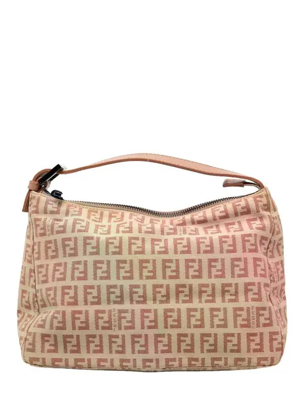 Fendi 2000-2010 Zucchino Canvas Handbag - Brown