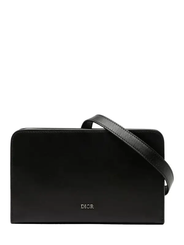 Dior 2020 Leather Ultra Pouch Messenger Bag - Black