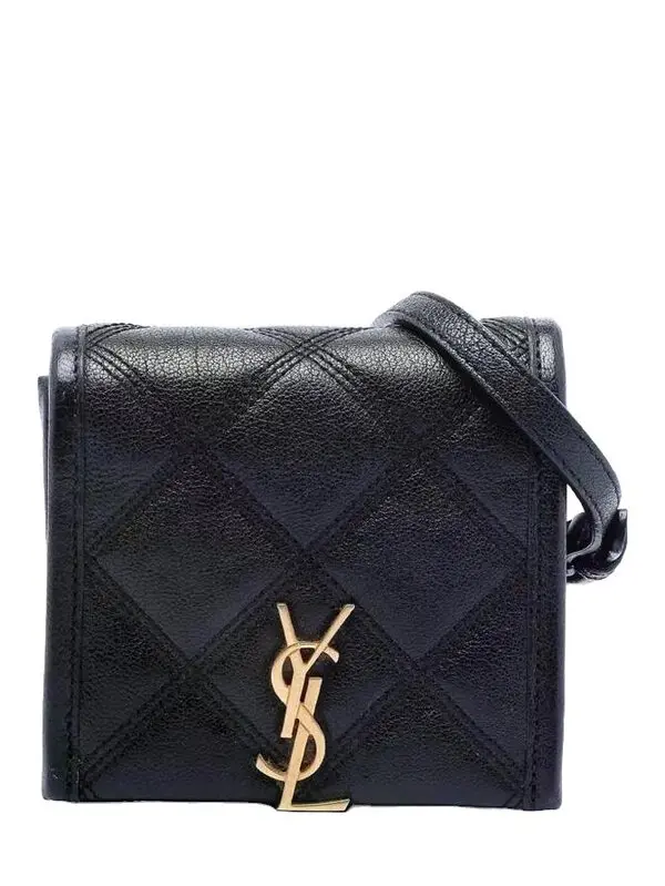 Saint Laurent 2021 Baby Quilted Lambskin Becky Belt Bag - Black