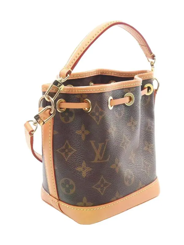 LOUIS VUITTON 2021-2025 Monogram Nano Noe Bucket Bag - Brown