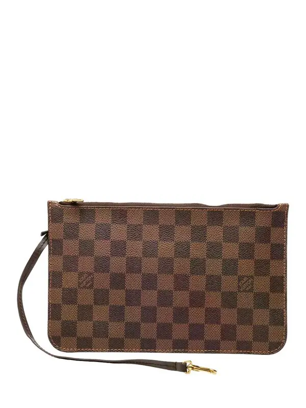 LOUIS VUITTON 2019 Damier Ebene Neverfull Mm Pouch - Brown