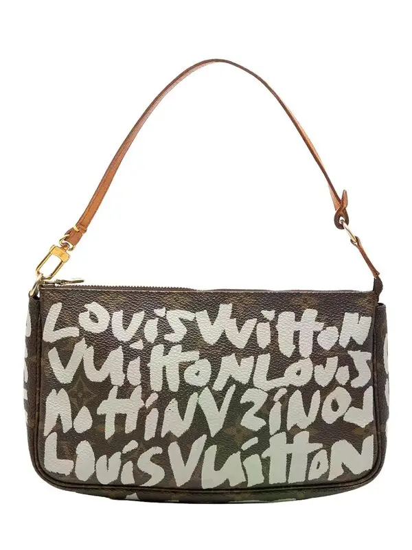 LOUIS VUITTON Monogram Graffiti Pochette Accessoires - Brown