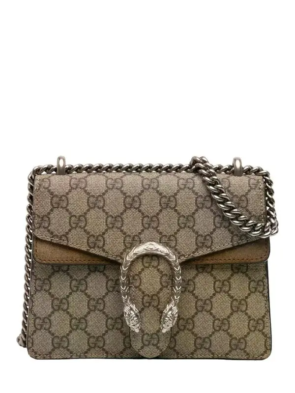 Gucci Small Gg Supreme Dionysus Crossbody Bag - Brown