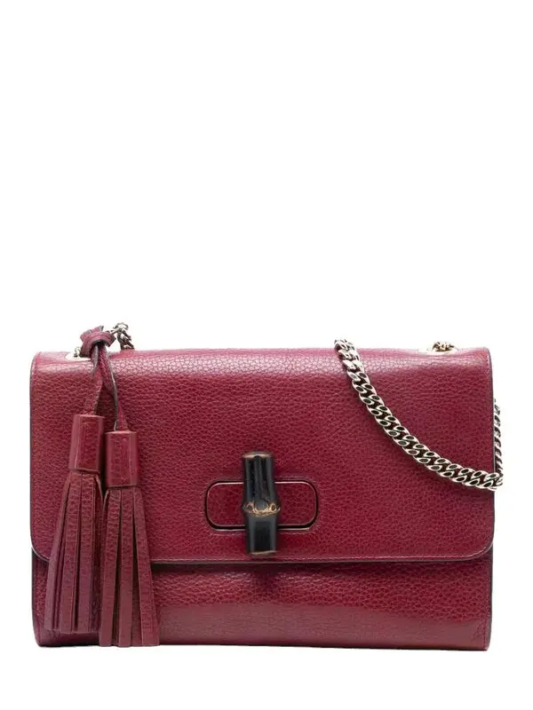 Gucci 2000-2015 Miss Bamboo Crossbody Bag - Red