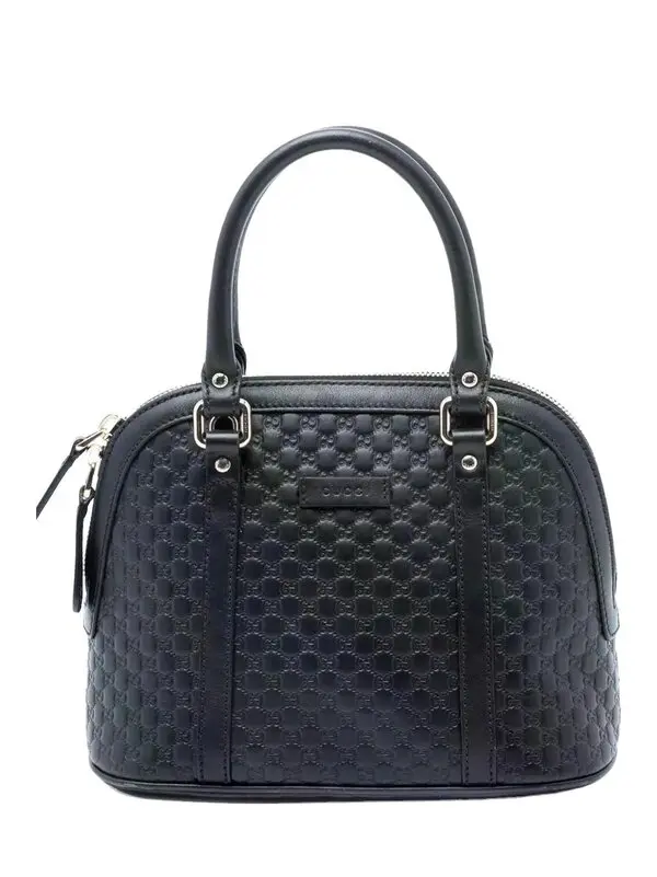 Gucci Mini Microssima Dome Satchel - Black