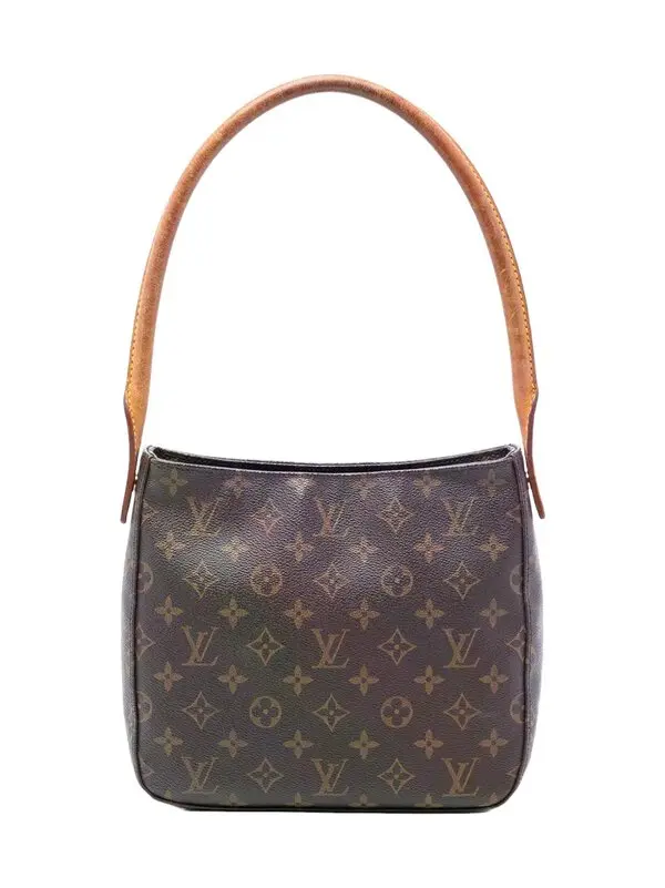LOUIS VUITTON 2001 Monogram Looping Mm Shoulder Bag - Brown