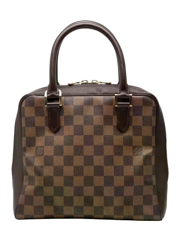 LOUIS VUITTON 2001 Damier Ebene Brera Handbag - Brown