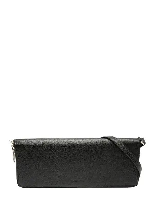Balenciaga Leather Leash Clutch - Black