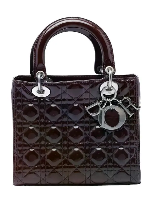 Dior 2011 Medium Lady Satchel - Purple