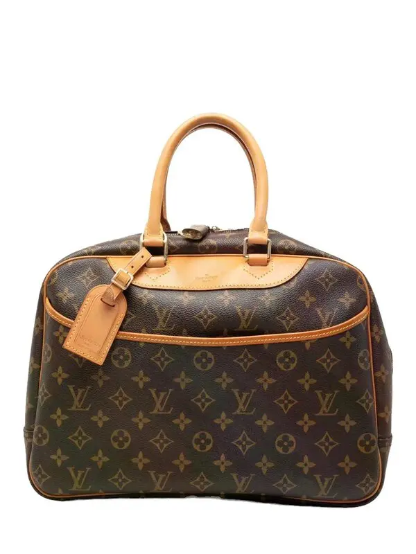 LOUIS VUITTON 2001 Monogram Deauville Handbag - Brown