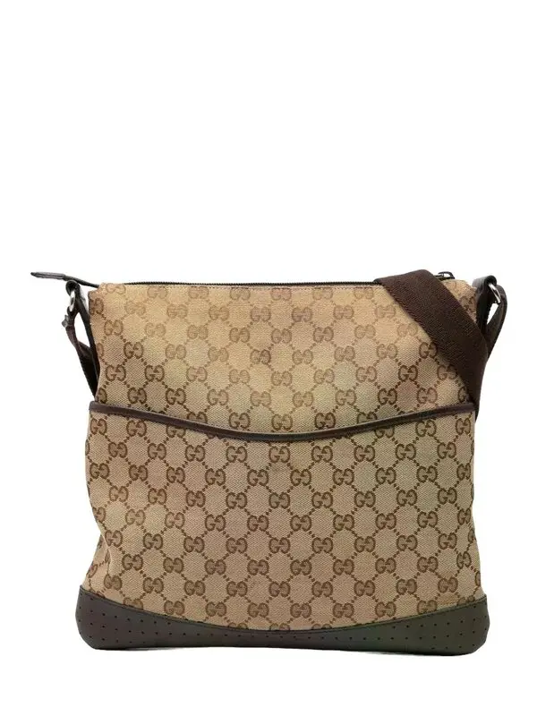 Gucci Gg Canvas Crossbody Bag - Brown