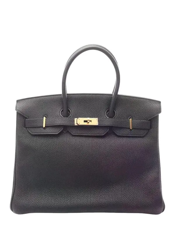 Hermès 2009 Togo Birkin 35 Handbag - Black