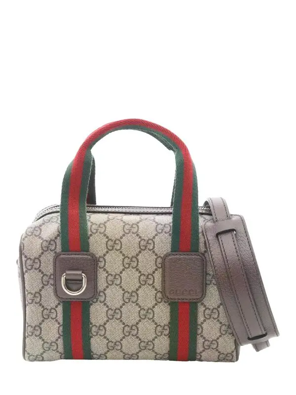 Gucci Gg Supreme Mini Ophidia Handbag 2016-2025 - Brown
