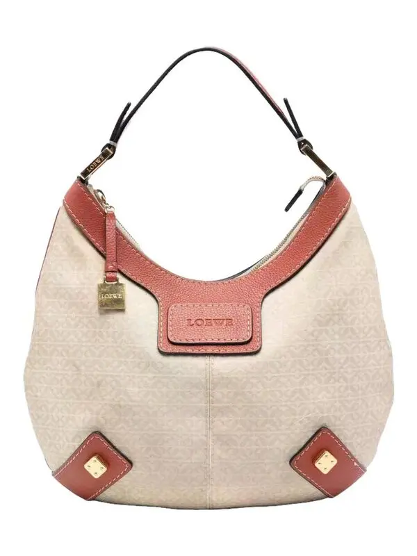 Loewe 2008 Anagram Canvas Road Hobo Bag - Brown