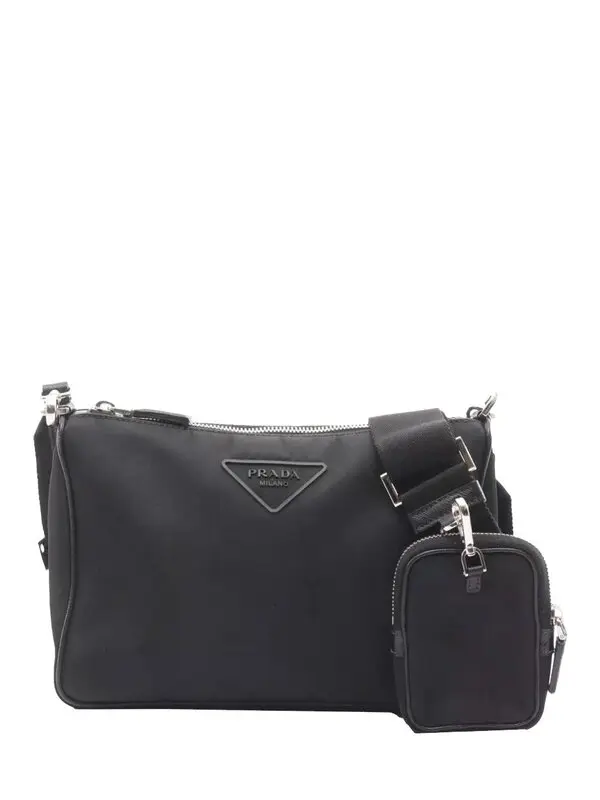 Prada 2010-2025 Tessuto Crossbody Bag - Black