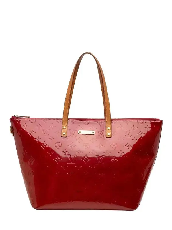 LOUIS VUITTON 2007-2020 Monogram Vernis Bellevue Gm Tote Bag - Red