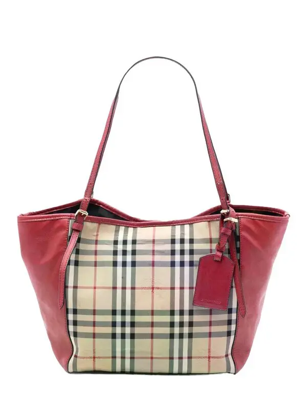 Burberry Haymarket Check Canterbury Tote Bag - Brown