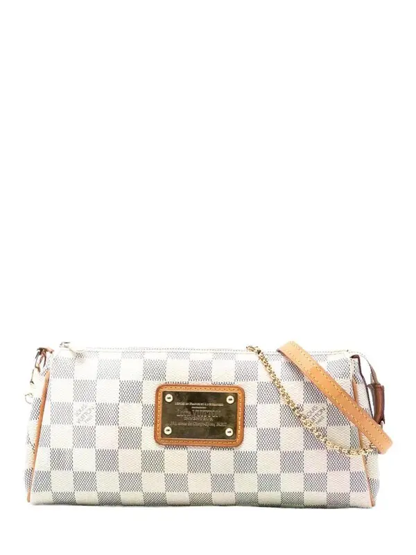 LOUIS VUITTON 2011 Damier Azur Eva Satchel - White