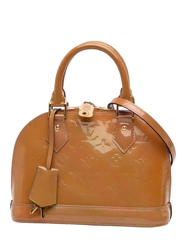 LOUIS VUITTON 2012 Monogram Vernis Alma Bb Satchel - Brown