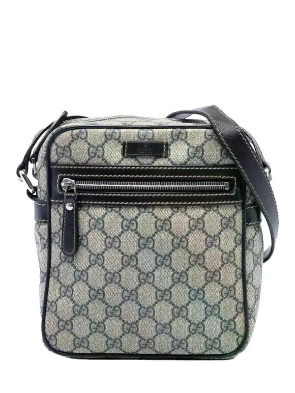 Gucci Gg Supreme Crossbody Bag - Brown