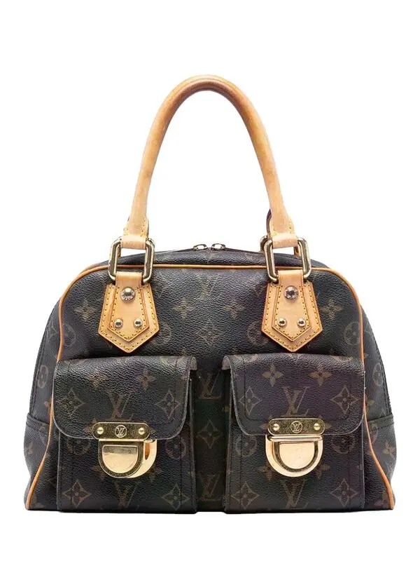 LOUIS VUITTON 2005 Monogram Manhattan Pm Handbag - Brown