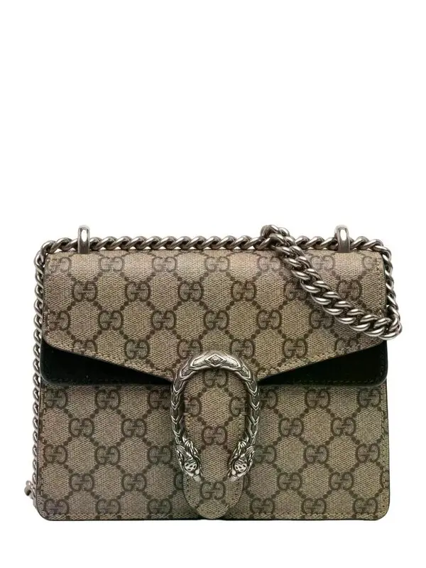 Gucci Gg Supreme Dionysus Crossbody Bag - Brown