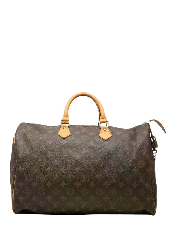LOUIS VUITTON 1994 Monogram Speedy 40 Boston Bag - Brown
