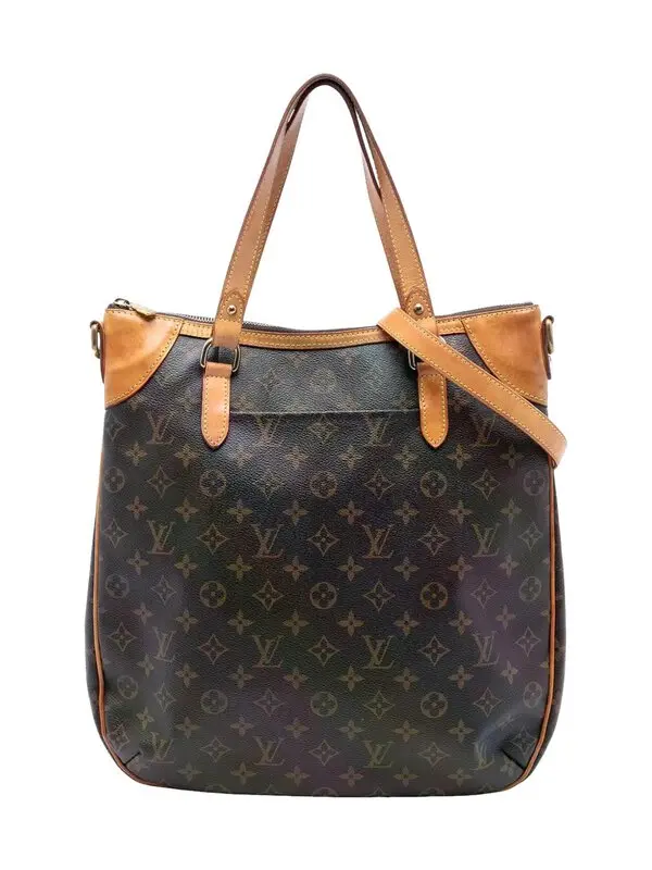 LOUIS VUITTON 2009 Monogram Odeon Gm Satchel - Brown