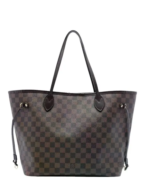 LOUIS VUITTON 2017 Damier Ebene Neverfull Mm Tote Bag - Brown
